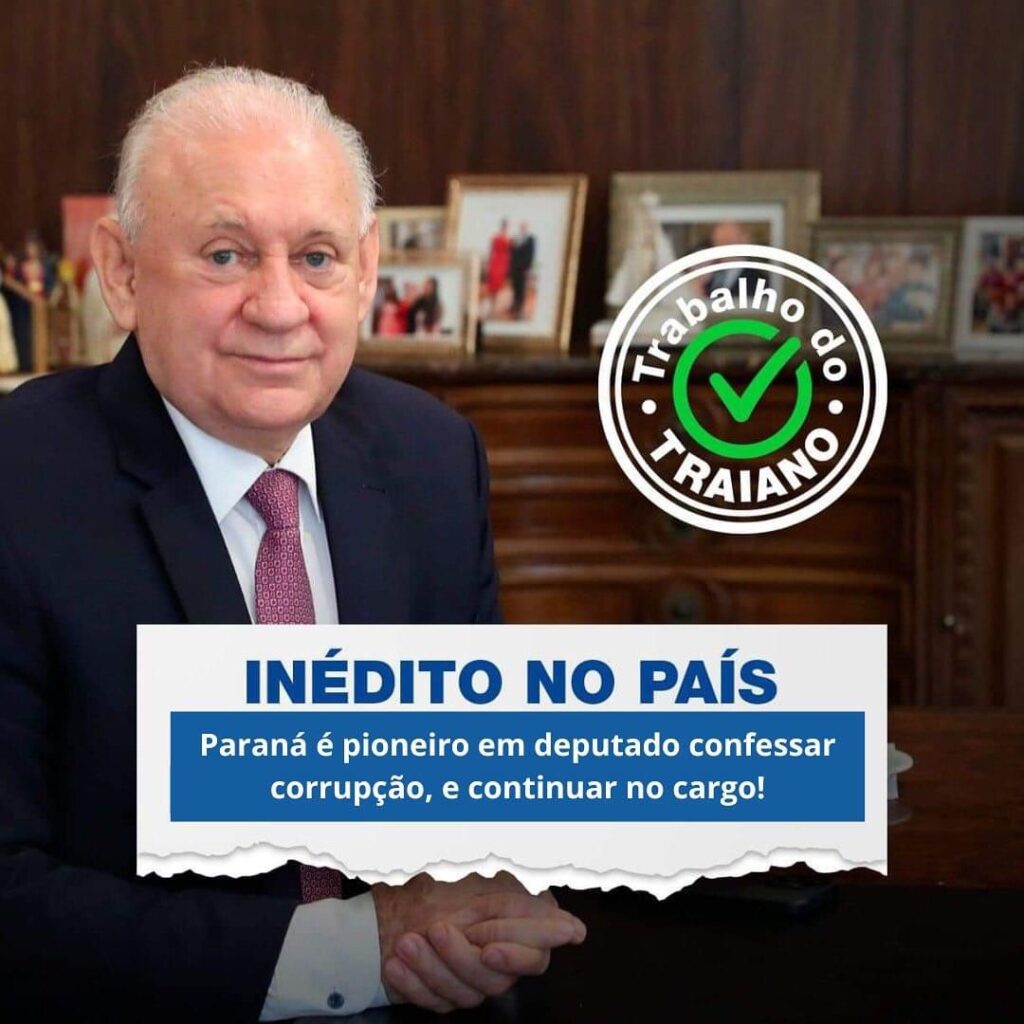Meme para a história da trágica política do Paraná - Paçoca com Cebola