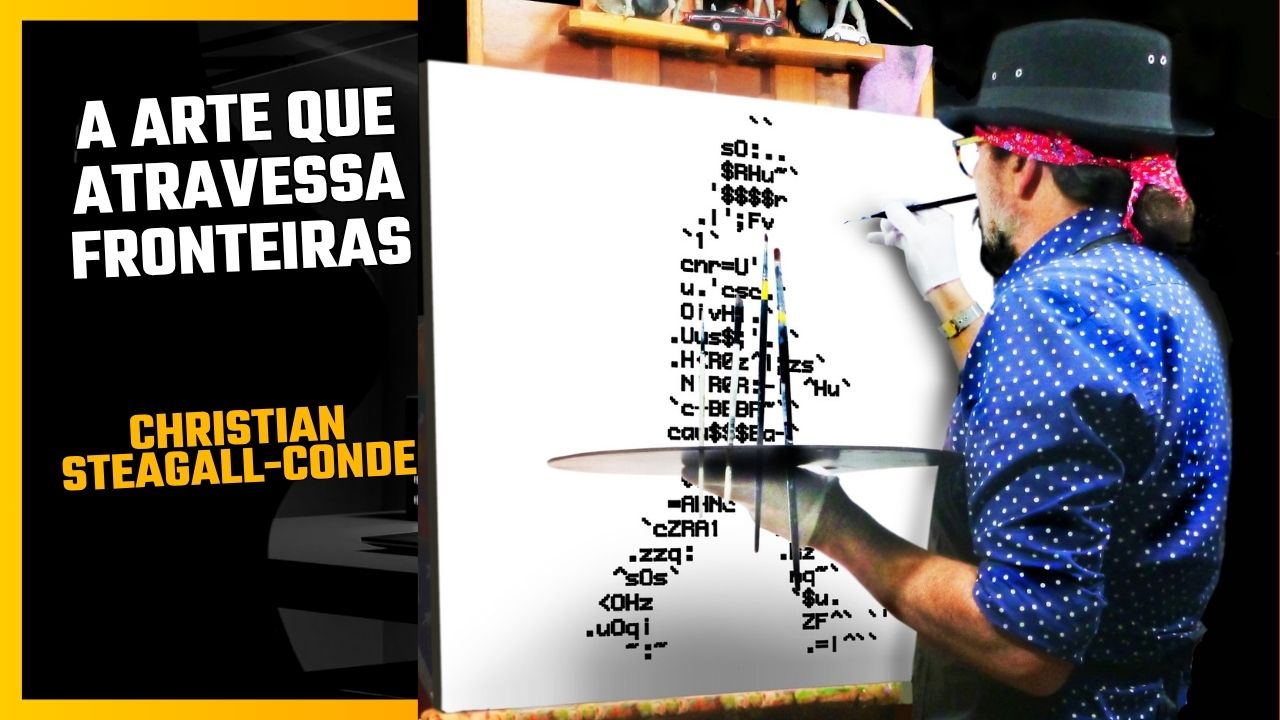 A arte de Londrina atravessando fronteiras. Walking Man, a tela de ...